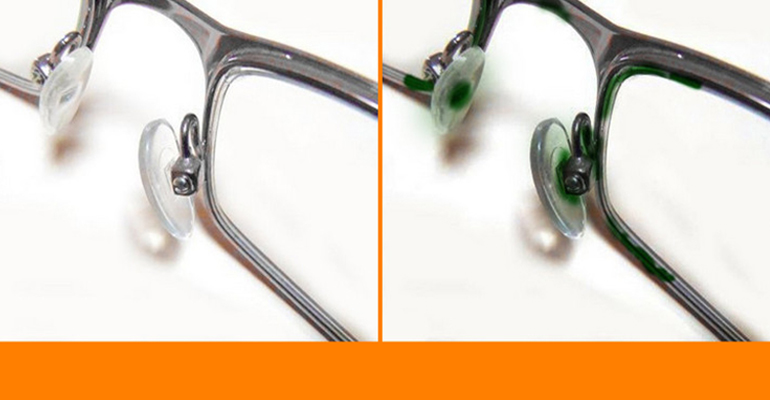 What Is The Green Stuff On Glasses?