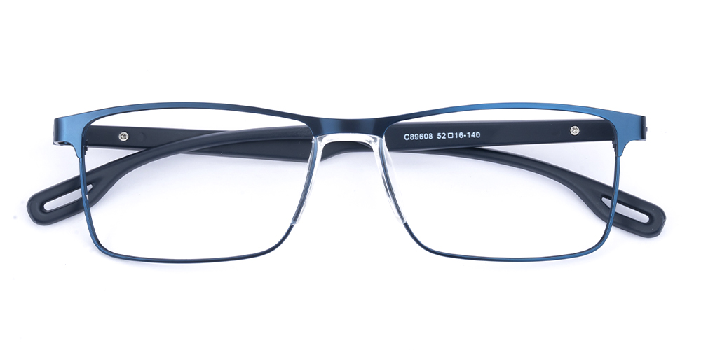 Byron Rectangle Blue Eyeglasses | GlassesShop