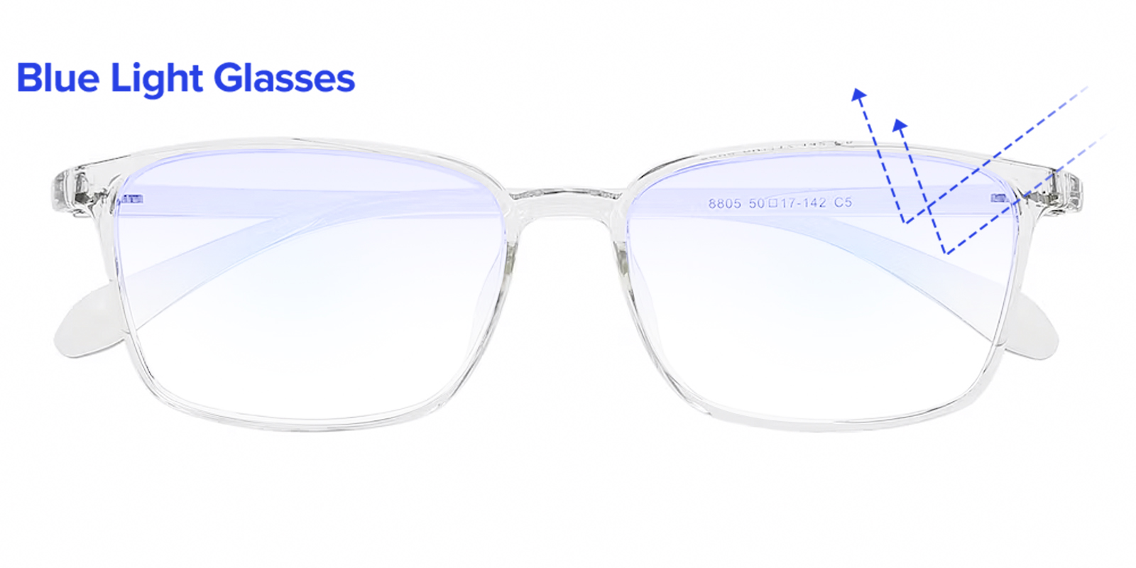 Flushing Rectangle Clear Blue Light Glasses | GlassesShop