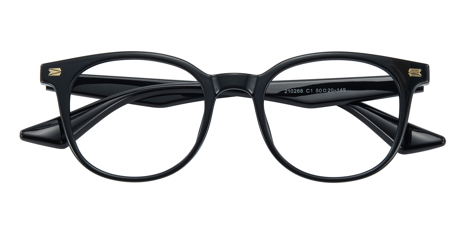 Persol Oval Black Eyeglasses | Glassesshop