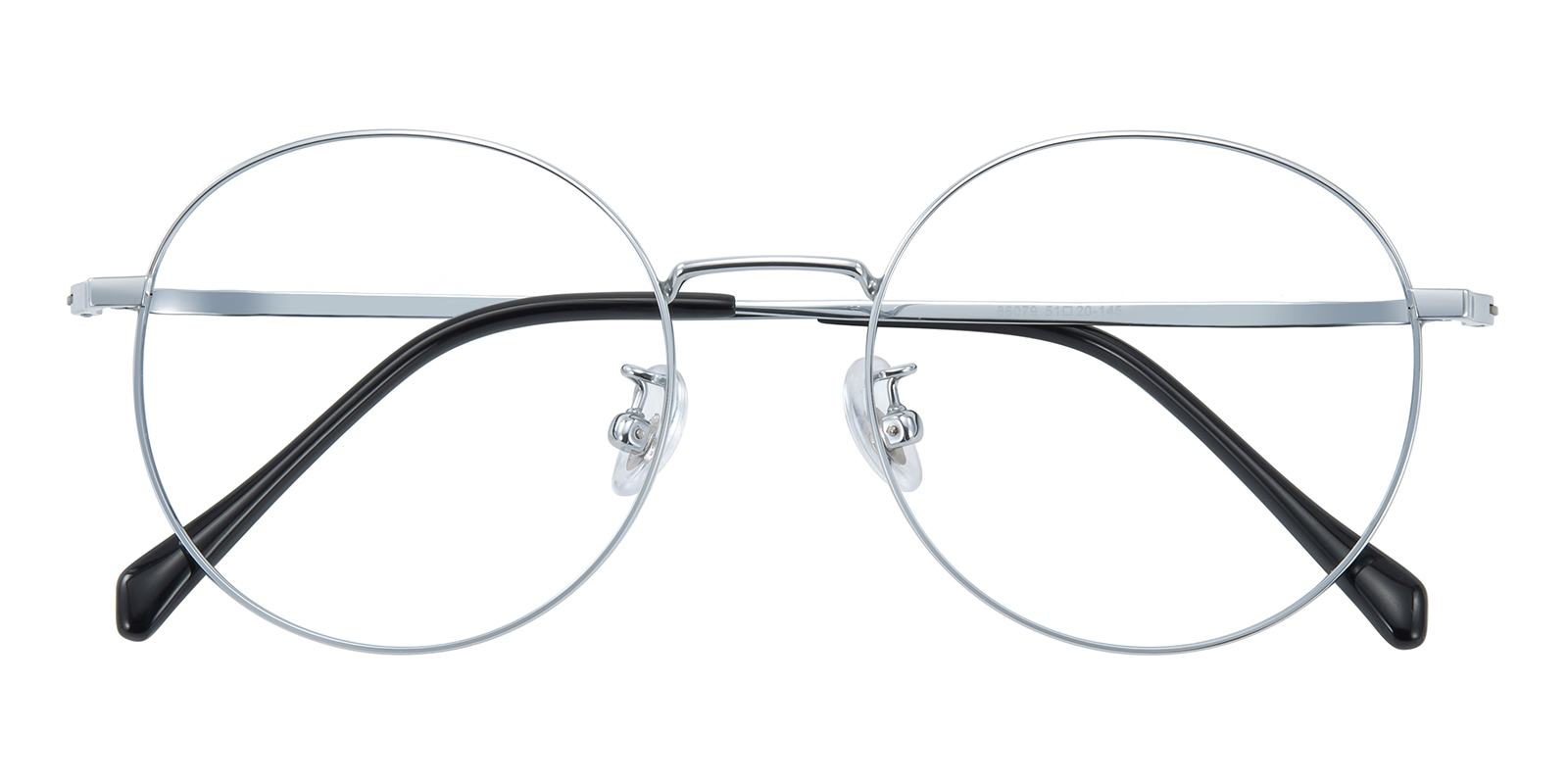Elmira Round Silver Eyeglasses | Glassesshop