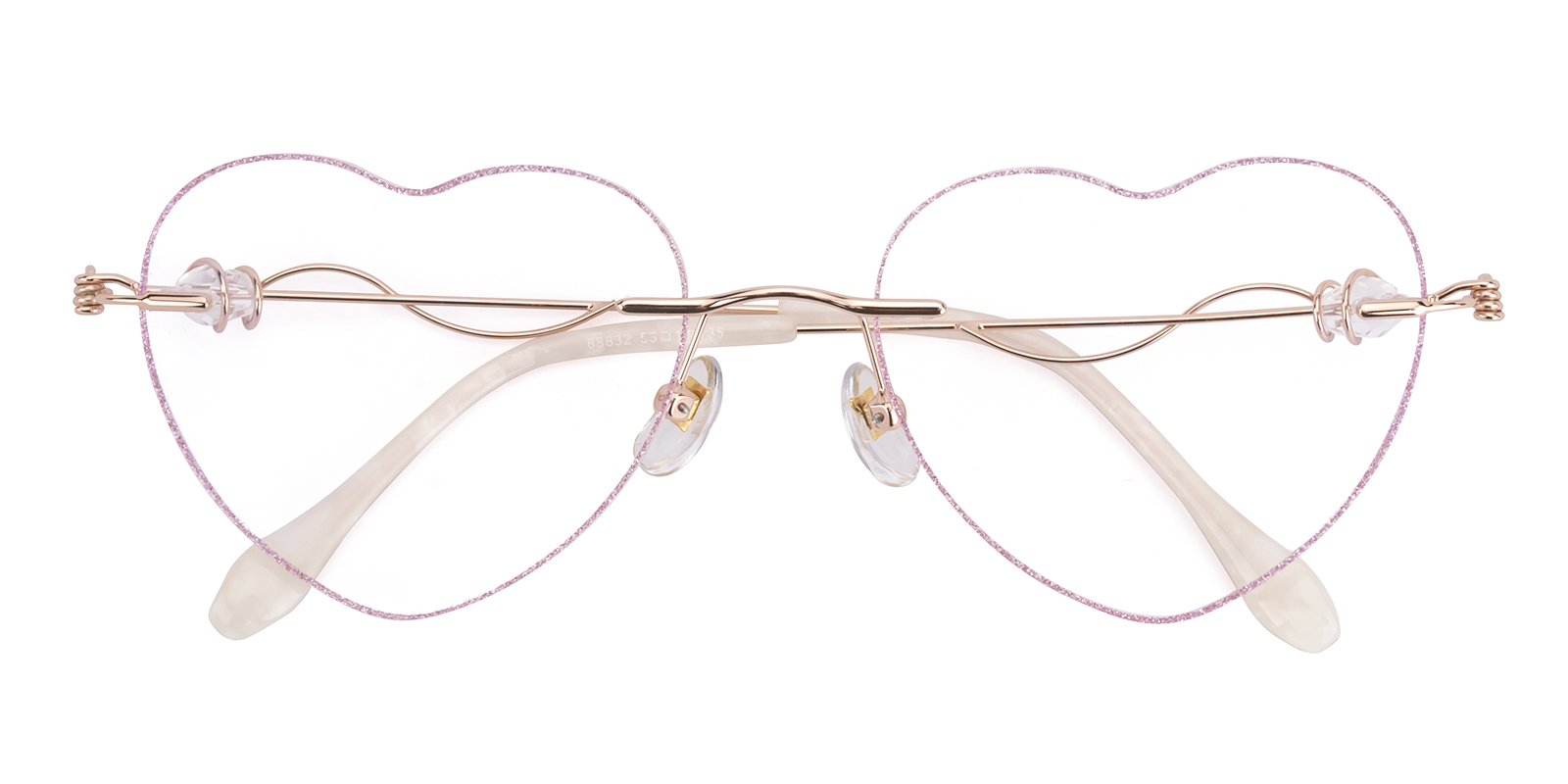 Daisy Polygon Rose Gold Blue Light Glasses | GlassesShop
