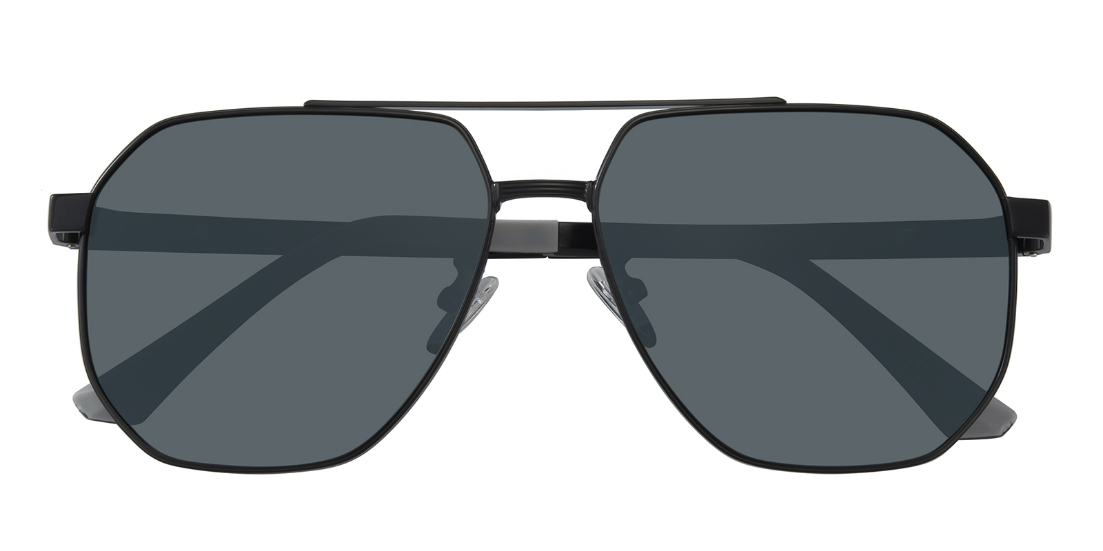 Aaron Aviator Black Sunglasses | Glassesshop