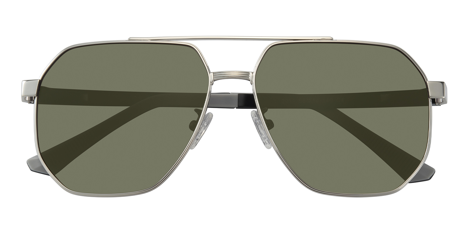 Aaron Aviator Silver Sunglasses | Glassesshop